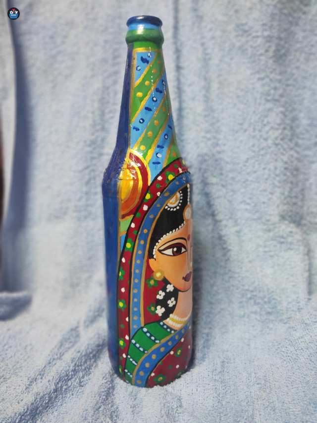 beautiful women bottle art very colorful