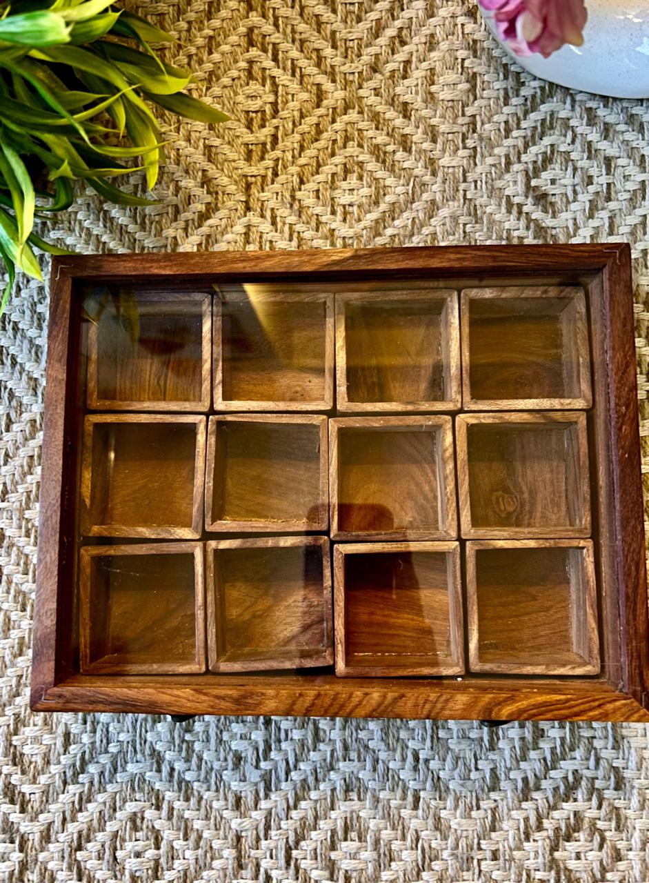 Multi Wood Decorative Boxes Ajuny Handcarved Wooden Keepsake Box, Tree