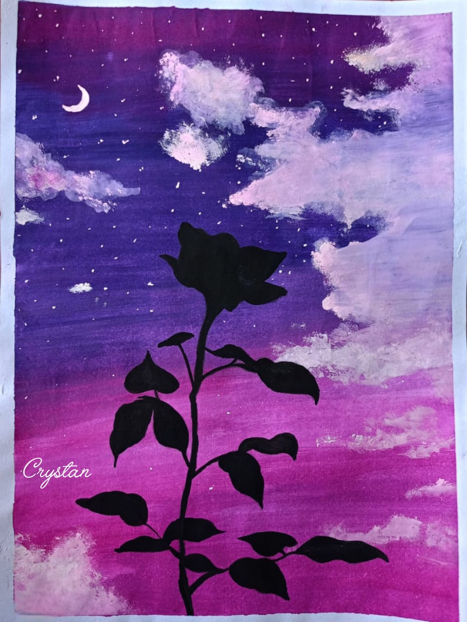 Purple Night Painting